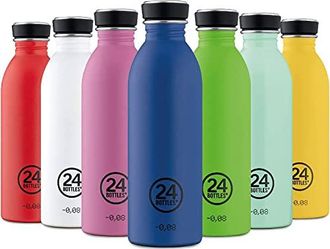 24 Bottles Urban Bottle - Gourde 1l / 500ml / 250ml, Cantine Reutilisable 100% Hermétique Bouteilles Inox Écologiques sans BPA avec Design Italien [non Isotherme