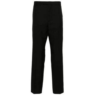 Gucci Bestickte Twill-Hose mit gerader Passform - - Trousers - Herren - Schwarzk - L