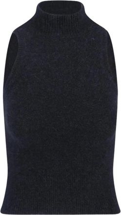 Patou &Auml;rmelloses Oberteil - - Tops - Damen - Blau - S