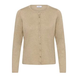 Saint Tropez Femme, Pulls, Beige, Taille: 46 FR MilaSZ R-Neck Cardigan