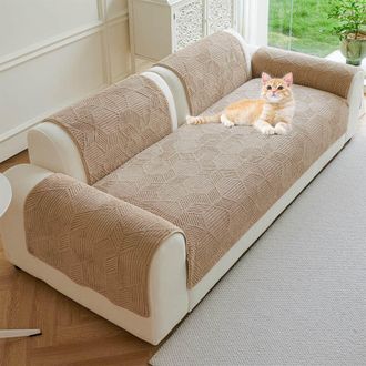 Generic Neue Sofa Sitzkissenbezug, Sofaschoner rutschfest, für Sofabezug L Form/U Form/Ecksofa 3/2/1 Sitzer Schmutzabweisend Sofaschutz Hund Kratzschutz Katze