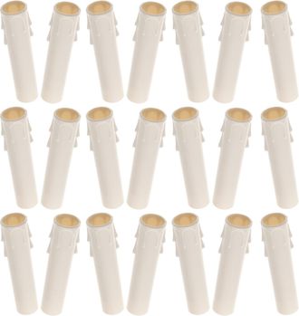 BESPORTBLE MUELODSIC 50 St&uuml;ck 50 St&uuml;ck Tropfschutz Kerzenh&uuml;lsen Kunststoff &Oslash;25X100mm Transparent f&uuml;r Kronleuchter Lampenfassung Kerzenhalter Zubeh&ouml;r