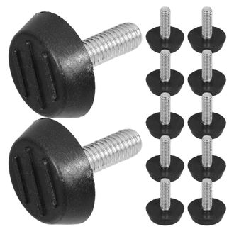 Valiclud DIKACA 20 St&uuml;ck Verstellbare M&ouml;belf&uuml;&szlig;e zum Anschrauben rutschfeste Tisch und Stuhlgleiter aus Verschlei&szlig;festem Material Bodenschoner f&uuml;r Hartholzb&ouml;den