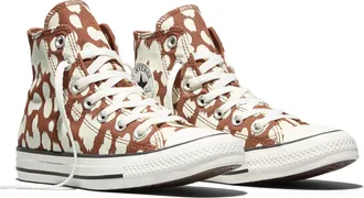 Converse Sneaker CONVERSE CHUCK TAYLOR ALL STAR COW PRINT, Damen, Gr. 37,5, unearthed, egret, unearthed, Textil, Schuhe Sneaker