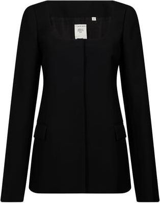 Calvin Klein Veste cintr&eacute;e Camille &agrave; encolure carr&eacute;e en laine