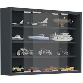 ebuy24 Ebuy24 - Vitrine murale Agisa h. 40 x l. 57 x p. 10 cm Anthracite