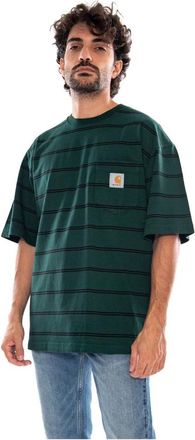 Carhartt Work in Progress S/S Cardona Pocket T-Shirt - - Tops - Herren - Gr&uuml;n - L