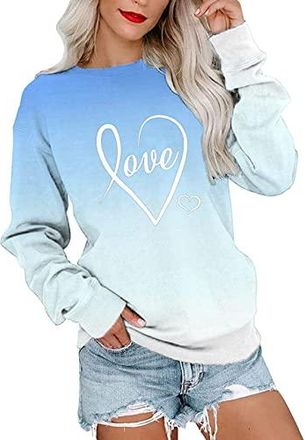 Generic Pull &agrave; manches longues et col rond pour la Saint-Valentin 2026, Y, L