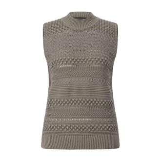 Fabiana Filippi Baumwollstrick &Auml;rmellose Pullover - - Knitwear - Damen - Grau - 3XS