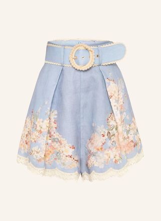 Zimmermann Leinenshorts Cascadian blau