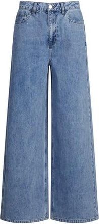 Object Jean droit taille haute en coton