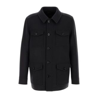 Tom Ford Doppelt teilbare Twill-Jacke mit vier Taschen - - Jackets - Herren - Blau - L