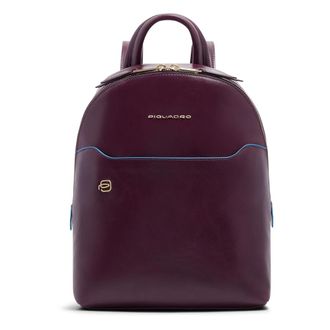 Piquadro Blauer Rucksack Quadratisch - - Bags - Herren - Rot - ONE SIZE