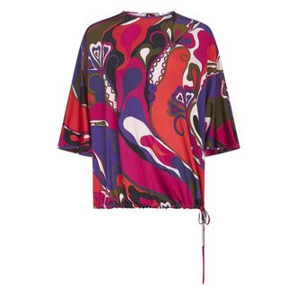Pucci Orchidee Cape Blouse - - Blouses & Shirts - Damen - Mehrfarbig - M