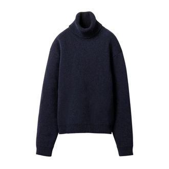 Miu Miu Blauer Rollkragenpullover Aw24 - - Knitwear - Damen - Blau - XS