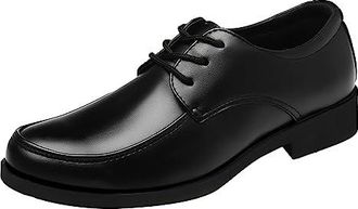 Generic Chaussures Homme Cuir Mode, Derby Mens Shoes, Zapatos de Cuero de Color s&oacute;lido de ocio de Trabajo Con Cordones de negocios c&oacute;modos transpirables de Es