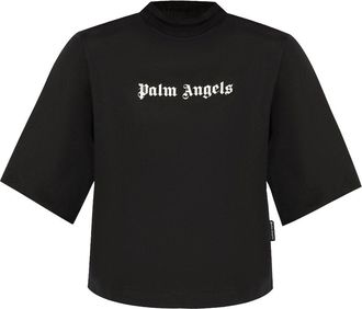 Palm Angels t-shirt à logo imprimé - Noir
