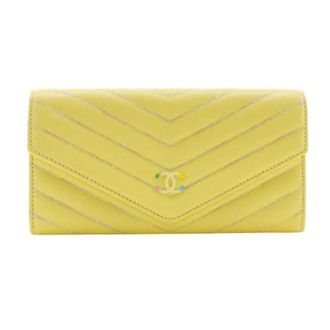 Chanel Pre-owned Vintage Geldb&ouml;rse - - Pre-owned - Damen - Gelb - ONE SIZE