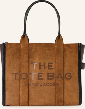 Marc Jacobs Shopper The Large Tote Suede Leather Mix braun