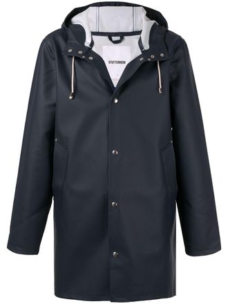 Stutterheim veste &agrave; capuche &agrave; lien de resserrage - Bleu