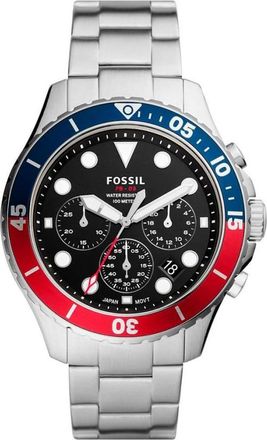 Fossil Homme, Accessoires, Gris, Taille: ONE Size Montre Chronographe