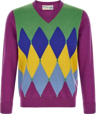 Ballantyne Pull Col Rond - Violet