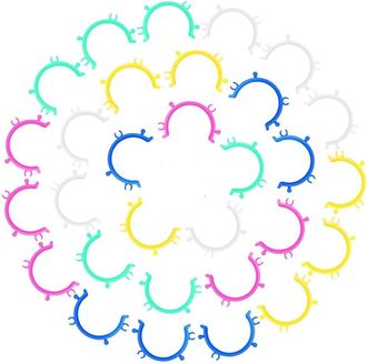 TOPBATHY 100 Stück Bunte Bobbin Holder Clips aus Langlebigem Kunststoff Praktische Nähmaschinen Zubehör zum Sicheren Halten von Garnspulen Vielseitig Einsetzba