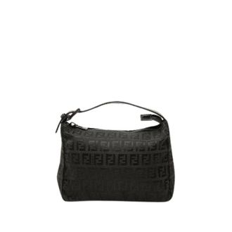 Fendi Sac Mini Pre-owned en Toile - Femme - Pre-owned - Noir - Taille: ONE Size