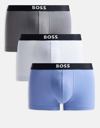 Boss Orange by Hugo Boss BOSS - One - Unterhosen in Blau und Grau, 3er-Pack