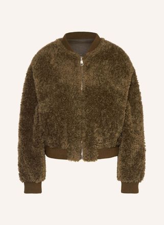 Studio AR Studio Ar Teddyfell-Jacke Laura gruen
