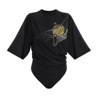 Diesel Body T-Milla-Jer - Femme - Tops - Noir - Taille: 36 FR
