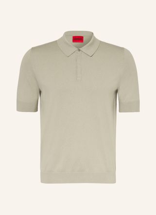 HUGO BOSS Hugo Strick-Poloshirt San Peter gruen