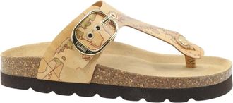 Alviero Martini 1A Classe Femme, Chaussures, Beige, Taille: 36 EU Tongs