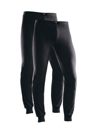 H.I.S Herren Lange Unterhosen (2 Stück) mit Bündchen am Bein