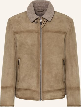 Milestone Lederjacke Mscamino beige