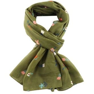 GFM &Eacute;charpe pour femmes avec imprim&eacute; floral abstrait de feuilles - &Eacute;charpe pour le printemps, l&eacute;t&eacute; et toutes les saisons (FP), L