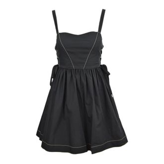 Pinko Popeline Kleid Regular Fit - - Dresses - Damen - Schwarzk - XL