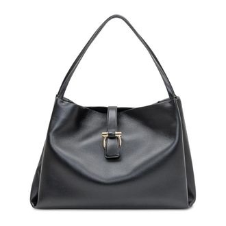 Ferragamo Leather Tote - - Bags - Damen - Schwarzk - ONE SIZE