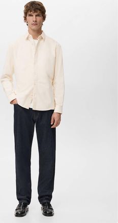 Mango Chemise 100 % coton Oxford jaune pastel - Homme - XXL - MANGO MAN