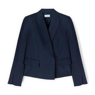 Motivi Blazer mit Schlitz am &Auml;rmelsaum - - Jackets - Damen - Blau - M