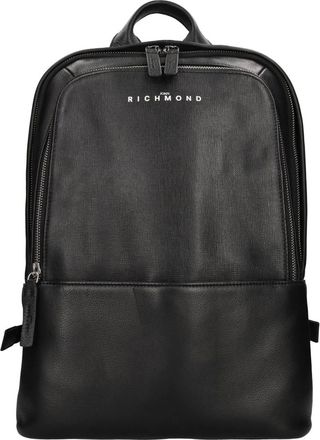 John Richmond Homme, Sacs, Noir, Taille: ONE Size Leather Backpack