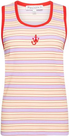 J.W.Anderson débardeur rayé en maille - Rose