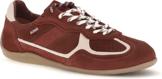 Alohas Suede Leather Sneakers - Burgundy