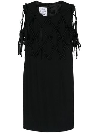 Moschino robe courte à détail de noeud (années 2000) - Noir