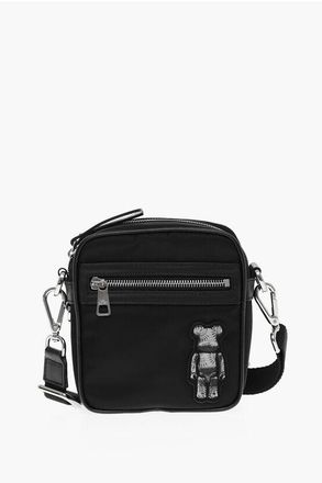 Neil Barrett Nylon BEARBRICK Crossbody Bag with Leather Trims size Unica