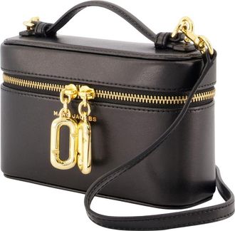 Marc Jacobs Womens The E-W Vanity Crossbody - Marc Jacobs Leather Black Cowhide Bags Crossbodies