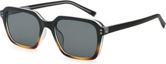 Generic Lunettes De Soleil Carr&eacute;es Personnalis&eacute;es For Hommes Et Femmes, Id&eacute;ales For Les Vacances &Agrave; La Plage, Les &Eacute;v&eacute;nements Sportifs Et Les S&eacute;ances Photo.(Bla