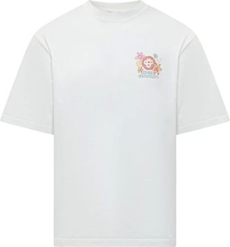 Casablanca Homme, Tops, Blanc, Taille: S T-Shirt Oversize