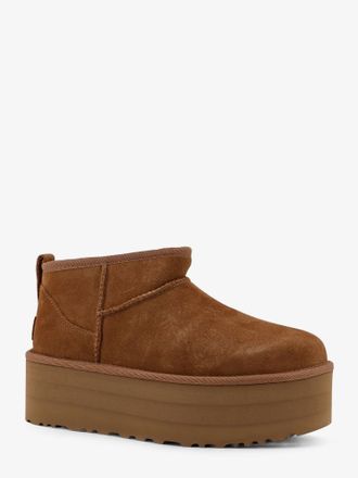 UGG Womens Ankle Boots Classic Ultra Mini Suede Brown