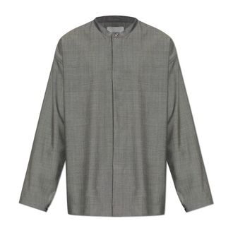 STUDIO NICHOLSON Karst Wollhemd - - Shirts - Herren - Grau - M
